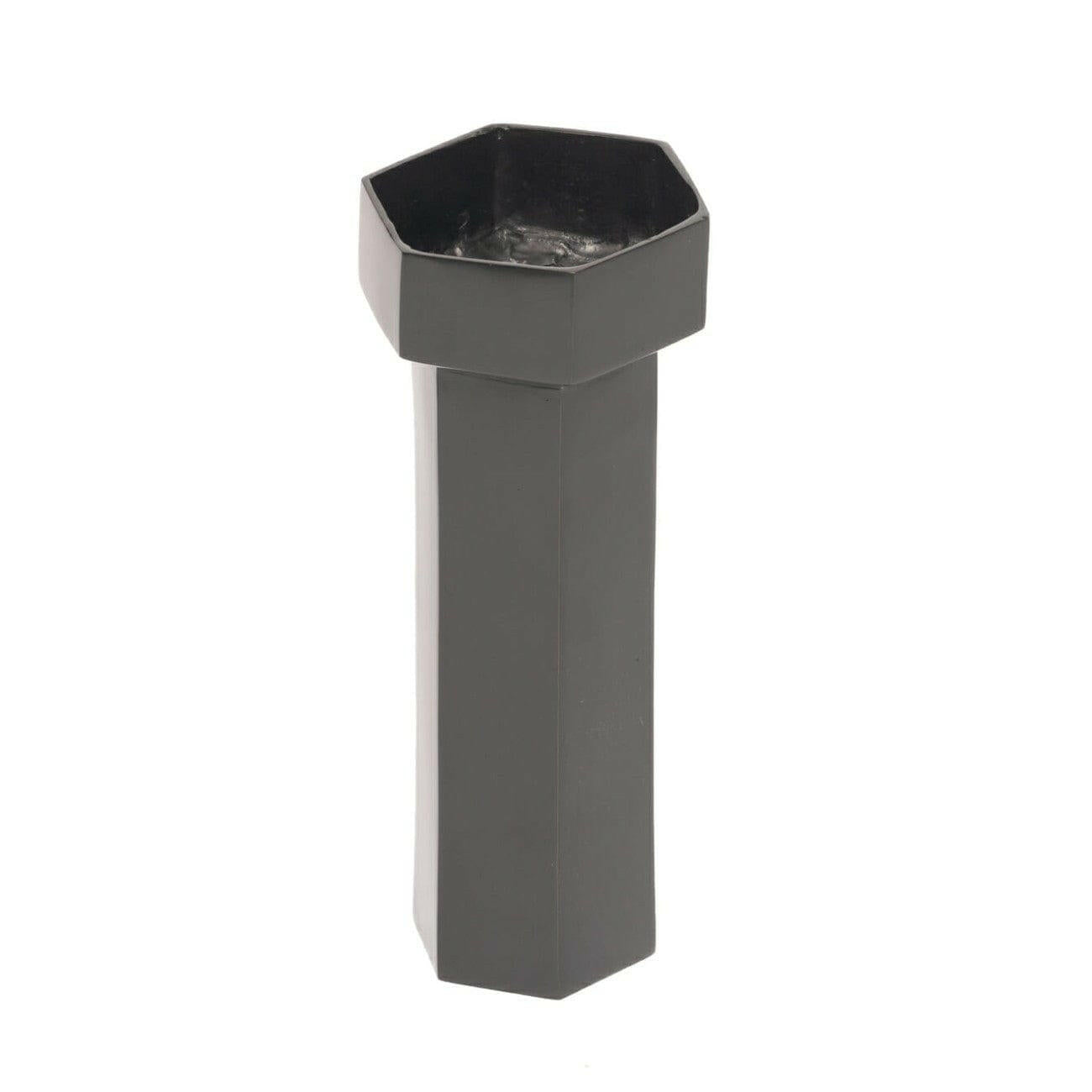 eccotrading-design-london-accessories-bronze-nera-hexagon-vase-medium ...
