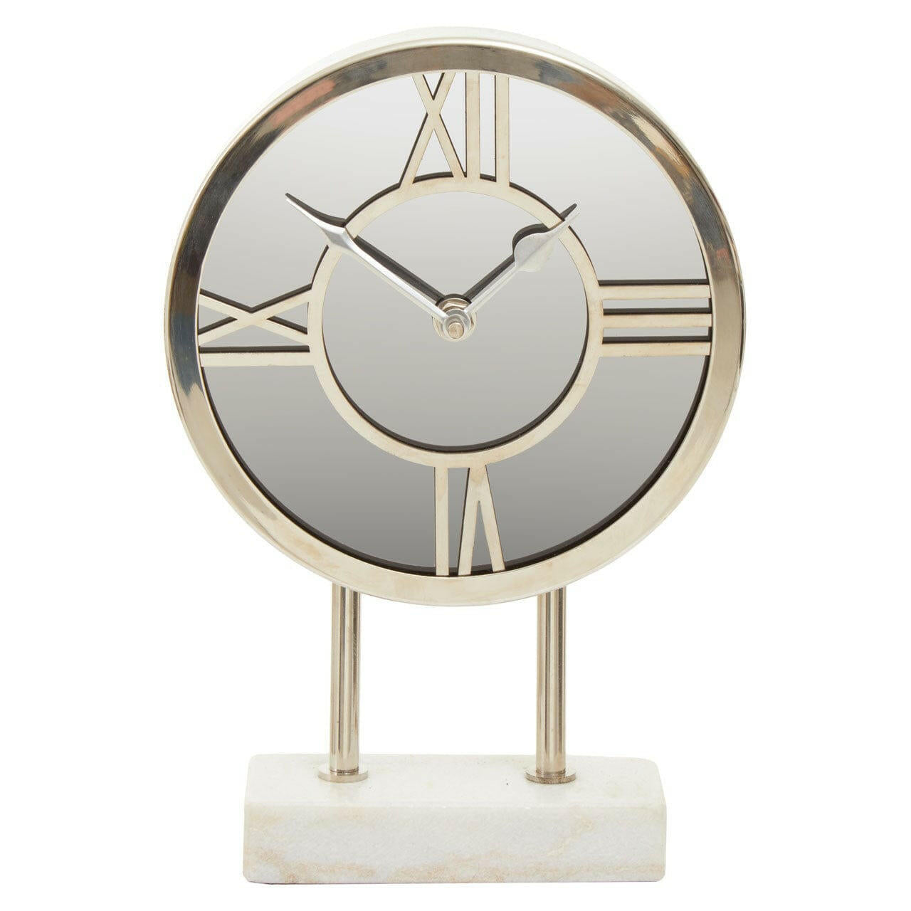 hamilton-interiors-accessories-mateo-white-marble-base-clock-house-of ...